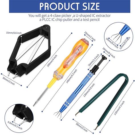Pcs IC Chip Remover Tool IC PLCC Chip Extraction Grandado
