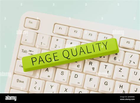 Text Caption Presenting Page Quality Internet Concept Effectiveness Of A Website In Terms Of