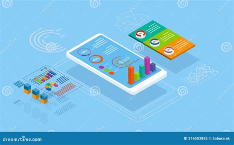 Application Of Smartphone With Market Trend Analysis Business Graph Analytics Data And Data
