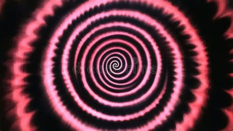 A Swirling Spiral Pattern In Pink And Black Creating A Hypnotic Visual
