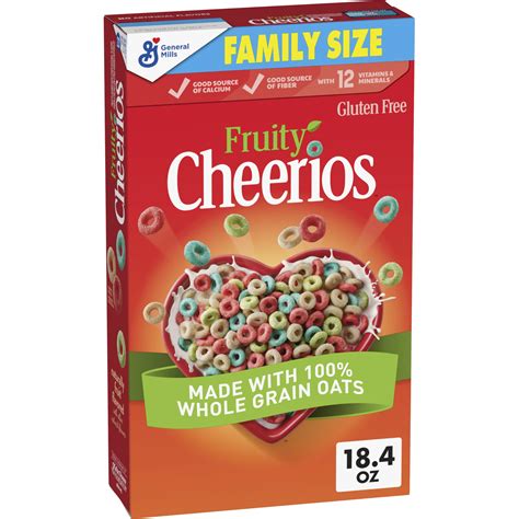 Fruity Cheerios Cereal Limited Edition Happy Heart Shapes Heart Healthy Cereal