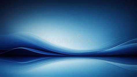 Abstract Blue And White Wavy Lines Creating A Smooth Flowing And Serene Visual Effect Stock