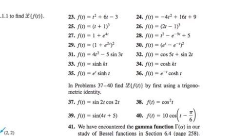 solved to find {f t } f t t 2 6t 3 f t 4t 2