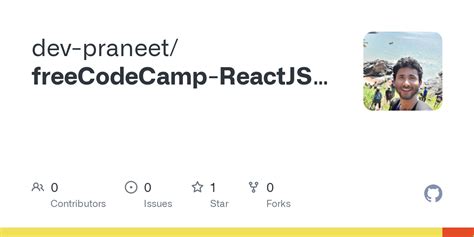 Github Dev Praneetfreecodecamp Reactjs 2021