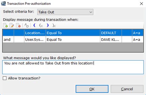 Setup Transaction Pre Authorization Backtrack Instruction Article