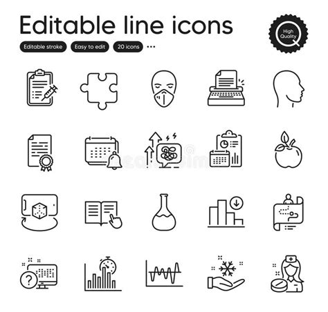 Set Of Science Outline Icons Contains Icons As Statistics Bacteria Set Of Science Outline Icons Contains Icons As Statistics Bacteria
