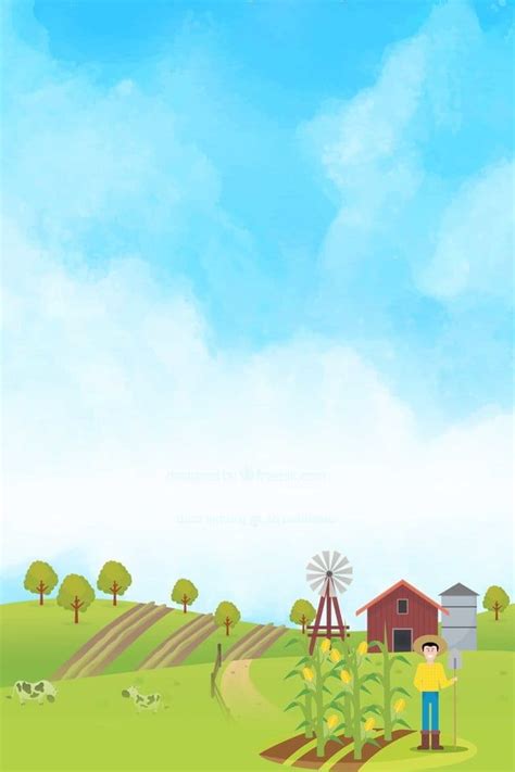 Cartoon Farm Poster Background Wallpaper Image For Free Download Pngtree Farm Cartoon