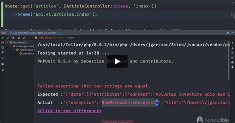 Desarrollo De Una Api Con Laravel Utilizando Tdd Y Jsonapi