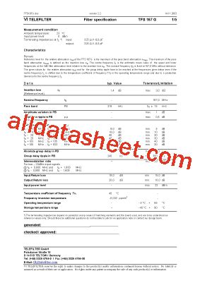 Tfs G Datasheet Pdf Vectron International Inc
