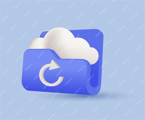 Premium Vector 3d Cloud Storage Design Icon Digital File Organization