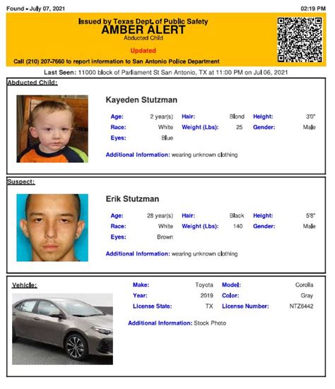 Amber Alert Meanings Jamespalombo