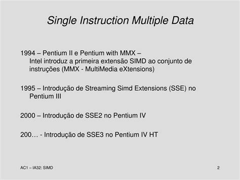 ppt programação em assembly simd powerpoint presentation free