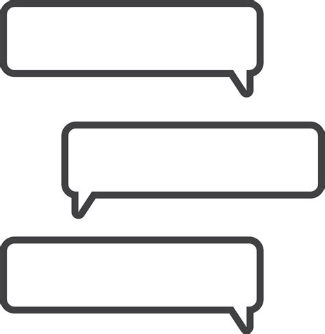 Message Boxes And Chats Illustration In Minimal Style 14869016 Vector Art At Vecteezy