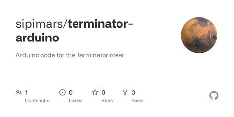 github sipimars terminator arduino arduino code for the terminator rover