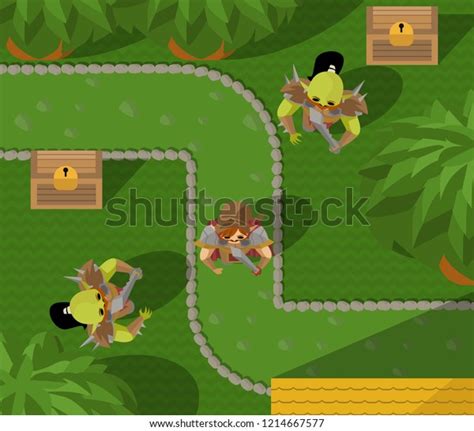 Scrolling Rpg Fantasy Videogame Stock Vector Royalty Free Shutterstock