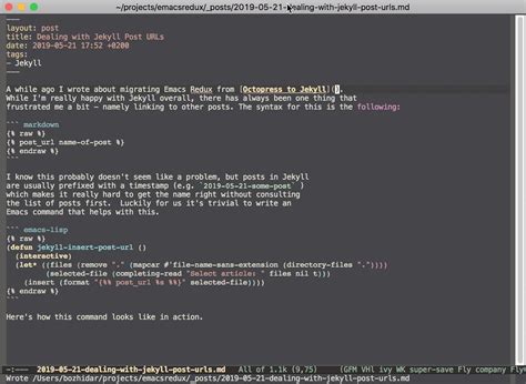 Dealing With Jekyll Post Urls Emacs Redux