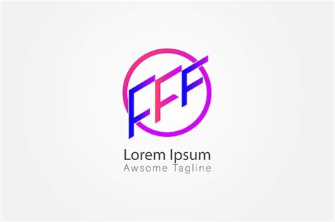 Premium Vector Initial Letter Fff Circle Business Logo Design