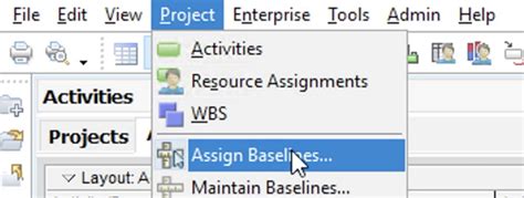 How To Create And Assign A Baseline In Primavera P6 Ten Six Consulting