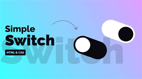 Simple Switch Using Html And Css Switch Simple Con Html Y Css Youtube