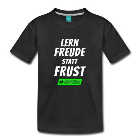 Teenager Premium T Shirt Bildungsrevolution