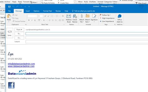 How To Create A Personalised Signature In Outlook