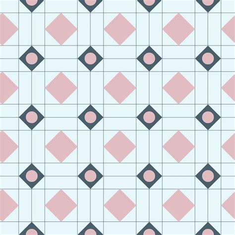 Premium Vector Seamless Abstract Pink Grid Square Minimalist Geometrical Symmetrical