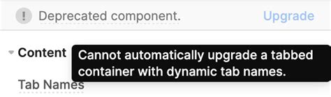 Unable To Upgrade Tabbed Container 💬 App Building Retool Forum