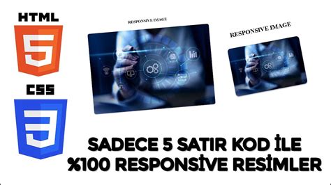 Html Ve Css Kullanarak Sadece 5 Satir Kod İle 100 Responsİve Resİmler