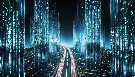 premium ai image 3d rendering of abstract highway path through