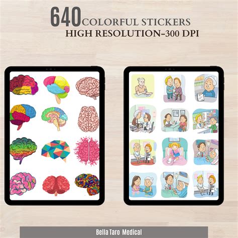 Medical Digital Stickers 640 Healthcare Stickers Nurse Sticker