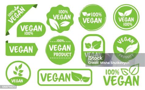 비건 라벨 태그 세트 천연 녹색 제품 신선한 에코 채식 제품 건강한 음식 엠블럼 포장 스티커 및 로고용 유기농 식품 라벨 채식주의 고기 없음 신선하고 비폭력적인 음식 배지에