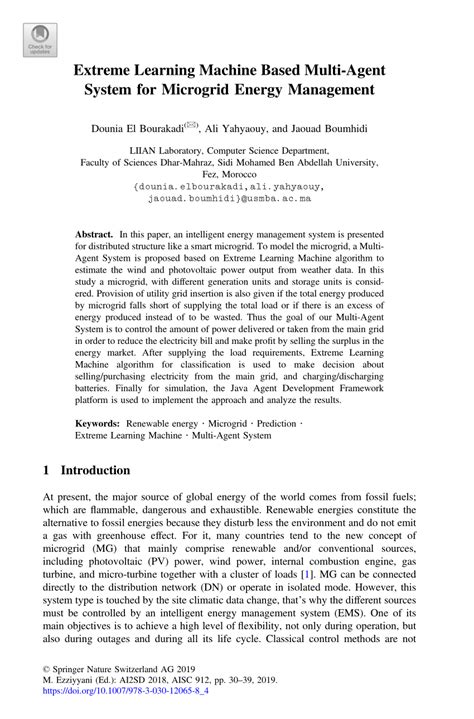 pdf extreme learning machine based multi agent system for microgrid
