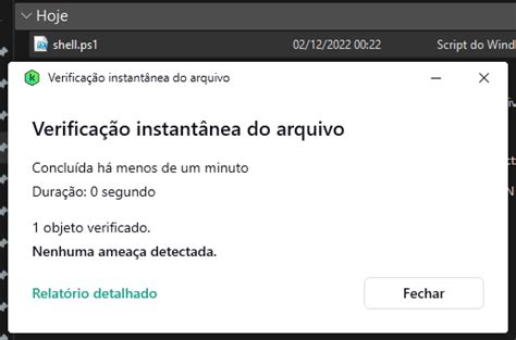 Antivirus Did Not Detect A Reverse Shell Trojan PowerShell Script Kaspersky Anti Virus