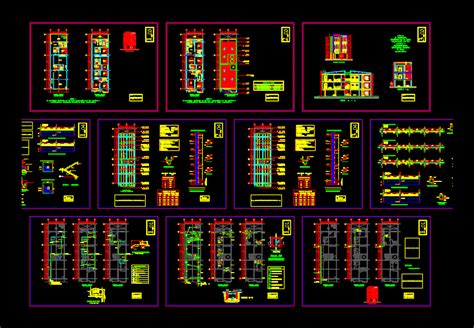 mixed use building dwg block for autocad designs cad