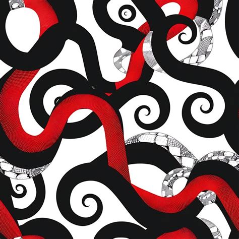 Premium Photo Spiral Ginger With Python Coil Motifs And Deconstructed