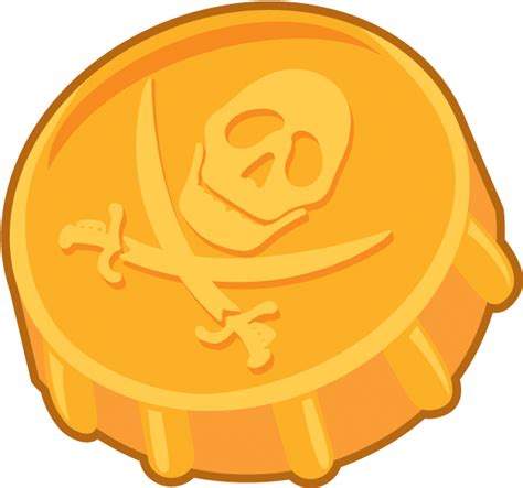 Download Coin Clipart Gold Doubloon Pirate Gold Coin Png Png Image