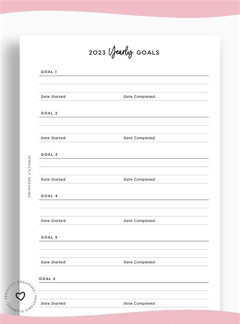 Printable 2023 Goal Planner 2023 Goal Planning 2023 Goal Etsy México