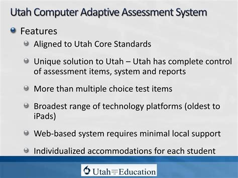 Ppt Utah Computer Adaptive Assessment System Powerpoint Presentation Id5263902