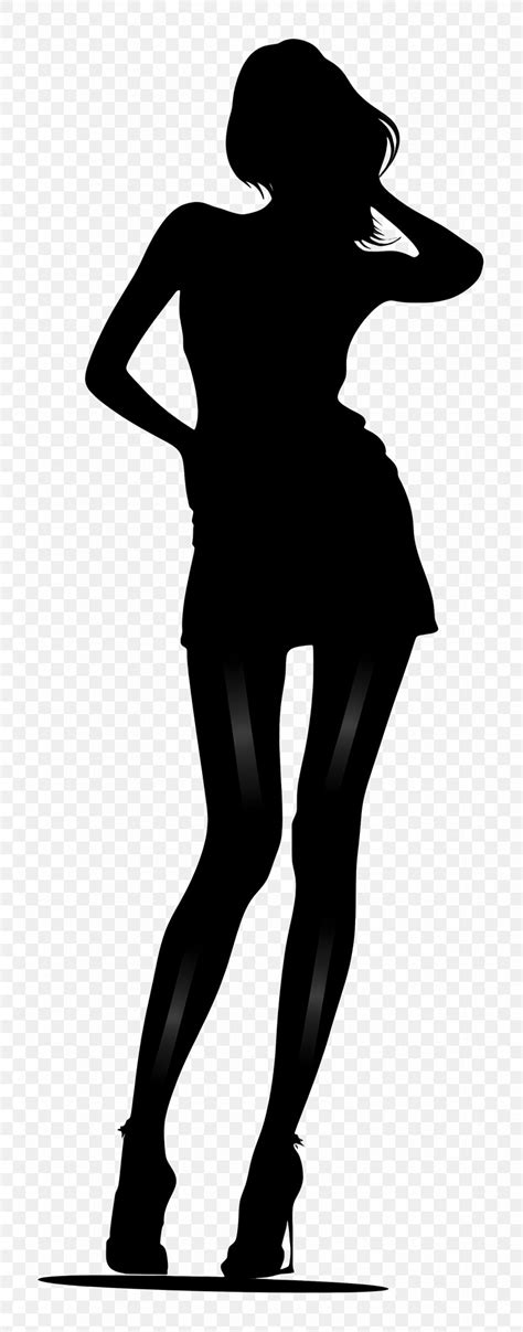 Fashion Model Silhouette Black Silhouette Of A Stylish Woman Png