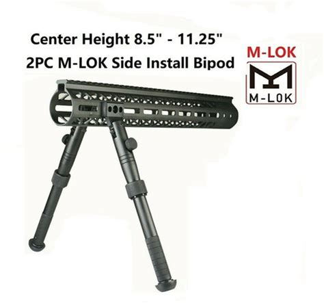 Db Tac 2 Pc Side Mount Bipod 8 5 11 25 Center Height M Lok Side Mounted Bipod 5 Position 45