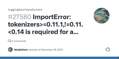 importerror tokenizers 0 11 1 0 11 3