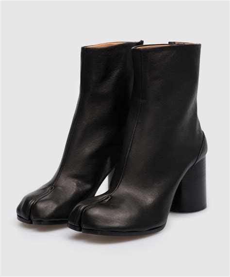 Maison Margiela - Черные кожаные ботильоны Таби S58WU0260P3753 купить в ...