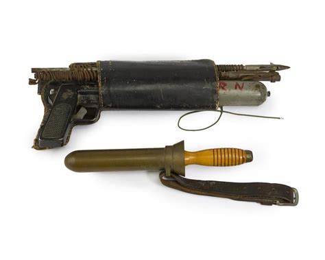 Lot A Mark Vii Harpoon Gun And A Divers Knife
