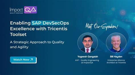 Enabling Sap Devsecops Excellence With Tricentis Toolset Impactqa