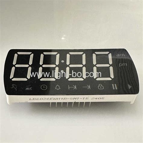 Ultra Bright White 4 Digit 17mm 7 Segment Led Clock Display Common