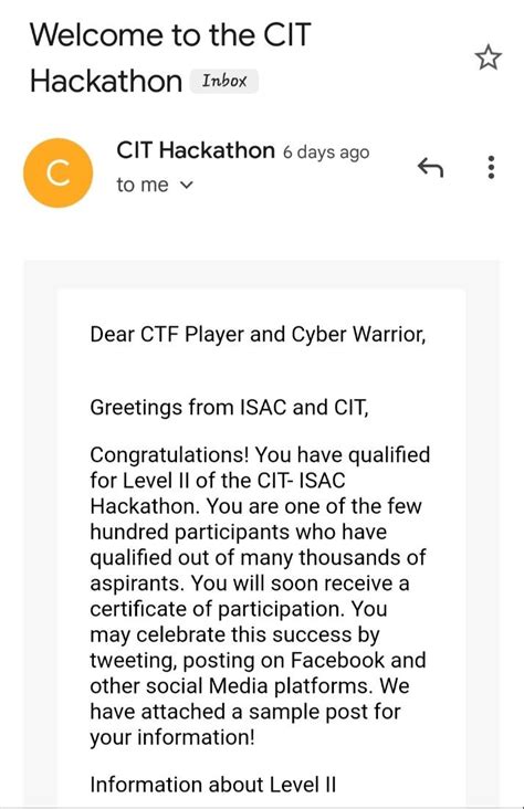 salman khan on linkedin cybersecurity hacking hackathon ctf cit
