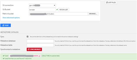 connection test error for s3 compatible storage with custom endpoint