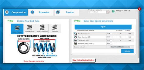 Spring Creator Calculator