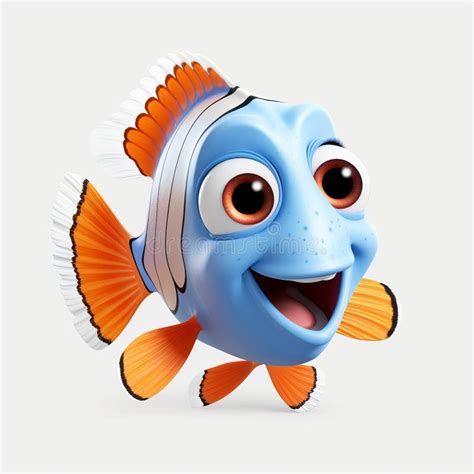 Disney Characters Nemo 3d Illustration With Minimal Retouching Stock