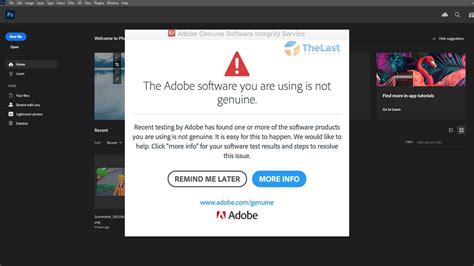 2 Cara Mengatasi Adobe Genuine Software Integrity Service Di Photoshop